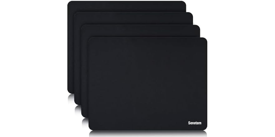 4 Pack Smooth Ultra-Thin Mouse Pad