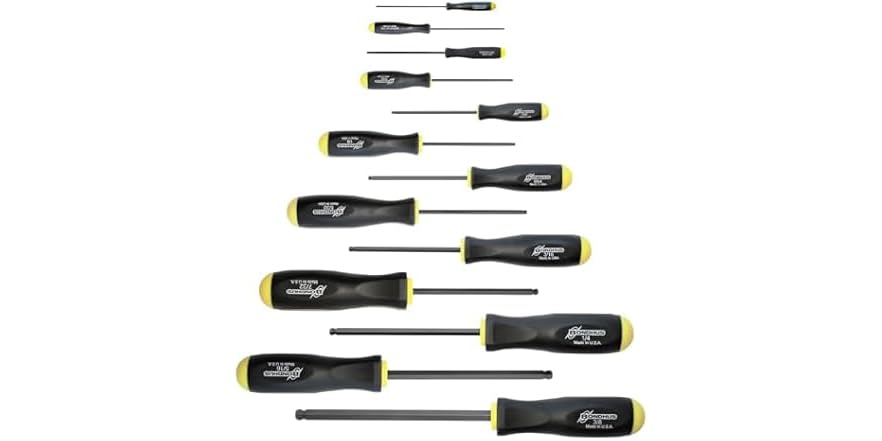 Bondus 10637 Set 13 Ball End Screwdrivers .050-3/8"