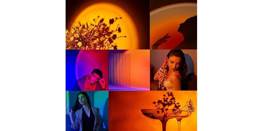 Sunset Lamp Projector w/ Remote Control