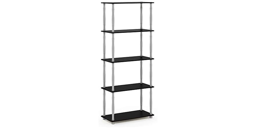 Furinno 5-Tier Display Rack Black/Grey