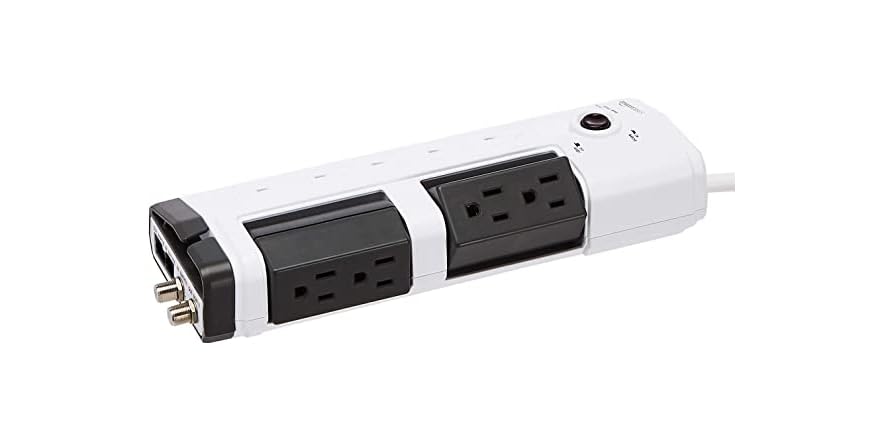 AmazonBasics Rotating 9-Outlet Surge Protector Power Strip
