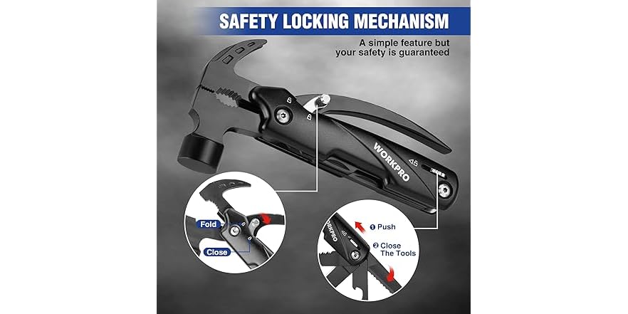 WORKPRO WORKPRO Hammer Multitool