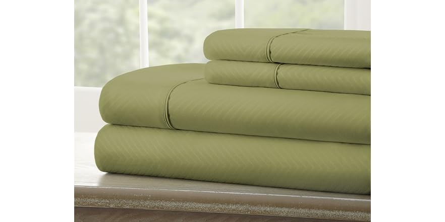 iEnjoy Home 4 Piece Embossed Sheet Set