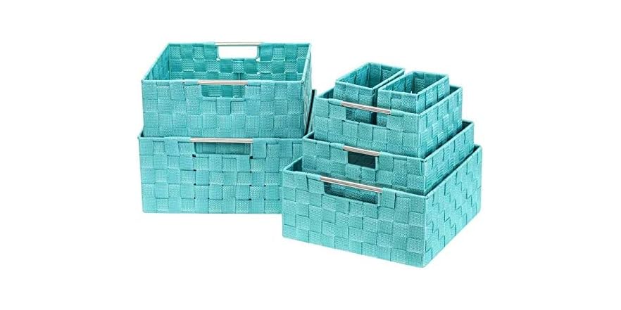 Woven Container Tote, 7pc