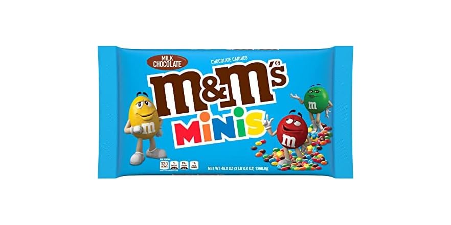 M&M'S MINIS Milk Chocolate Candy, 3 lbs