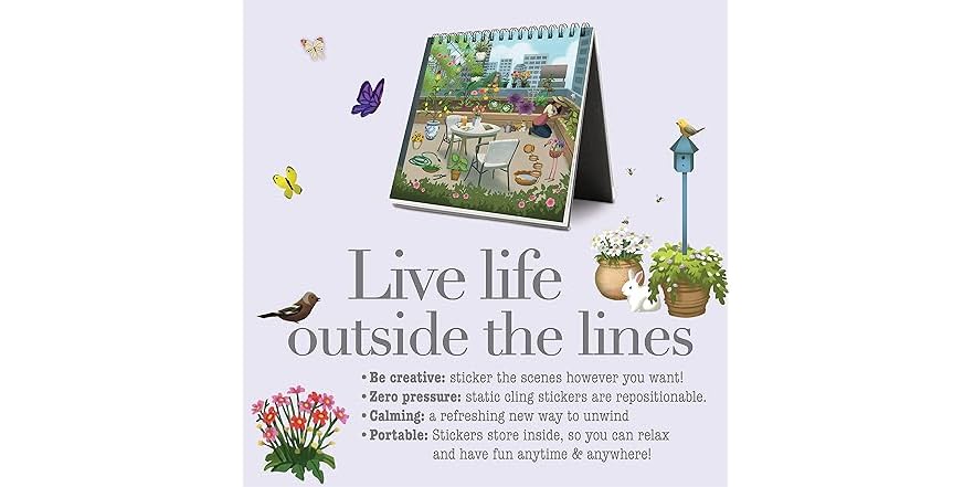 Sticker & Chill Sticker Book for Adult