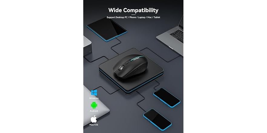 RAPIQUE Bluetooth Wireless Mouse