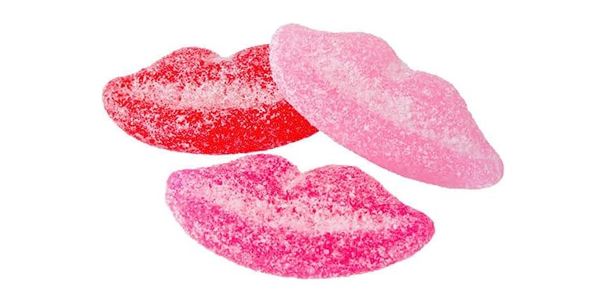 Gimbal's Sour Pucker-up Gummy Lips, 1 Lb