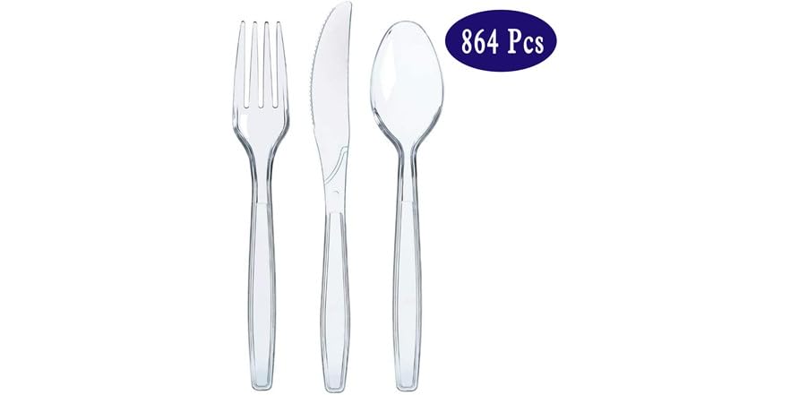 864 Count Ideal Dining Premium Plastic Cutlery