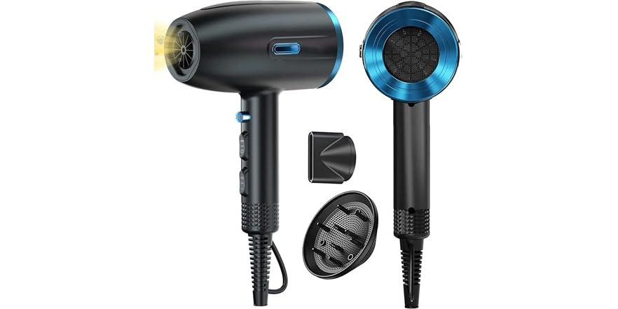 1875W Portable Hair Dryer with Diffuser