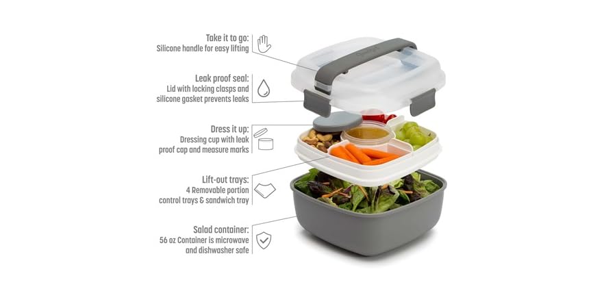 Goodful Stackable Lunch Box Container