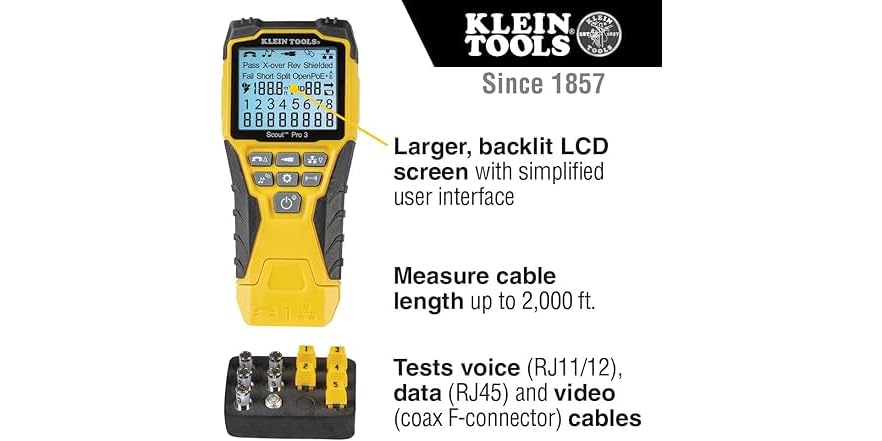 KLEIN TOOLS VDV501-851 Cable Tester Kit