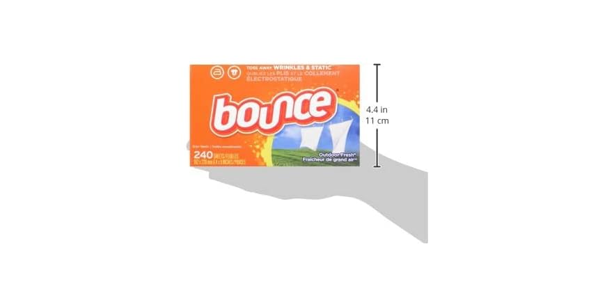 Bounce Dryer Sheets, Outdoor Fresh, 240