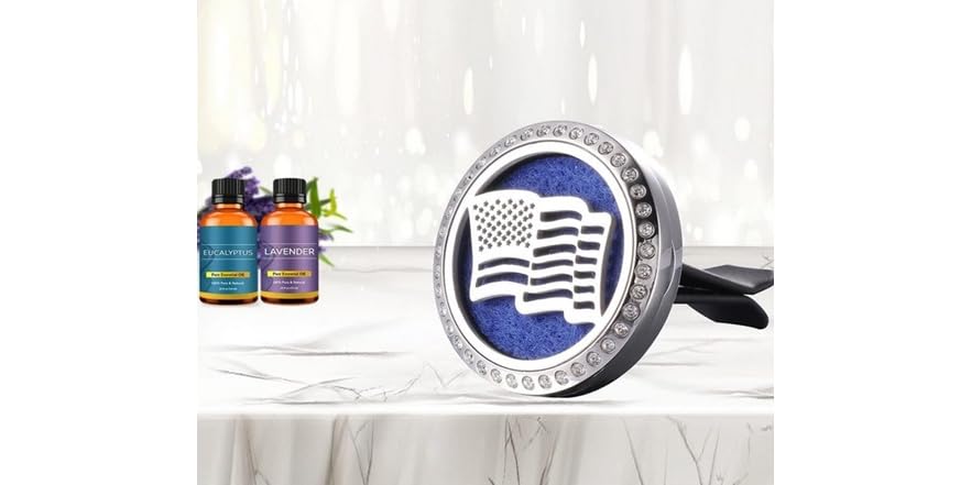 Amore Paris Flag Oil Car Vent Diffuser
