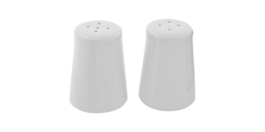 Classic White Salt & Pepper Set