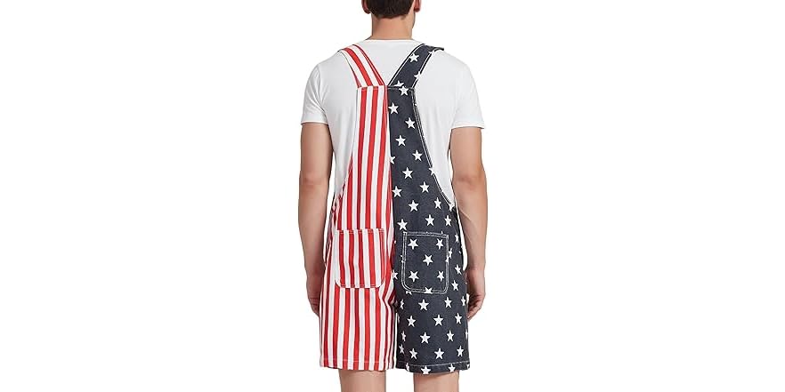 American Flag Overalls Unisex