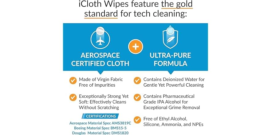 iCloth Lens Cleaning Wipes