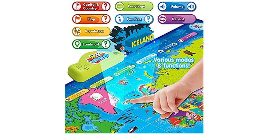 Best Learning iPoster My World Interactive Map