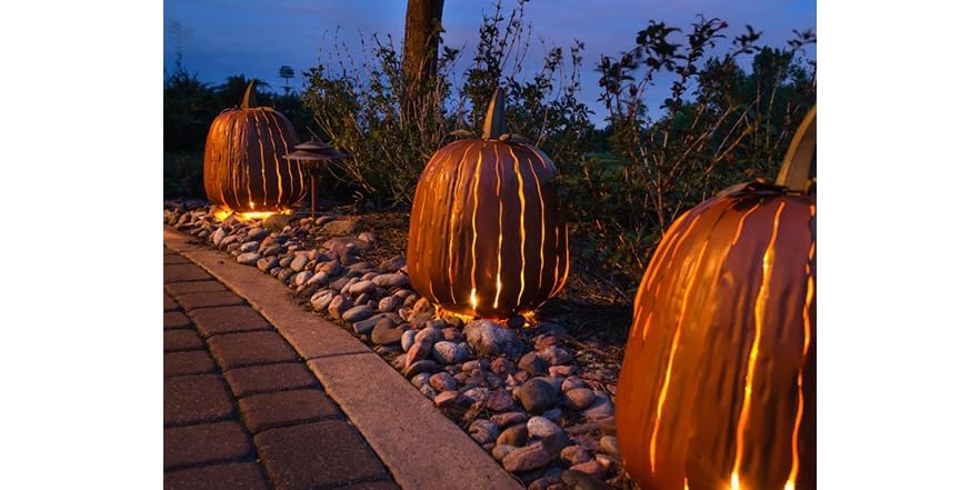 Desert Steel Desert Steel Tall Pumpkin Luminary