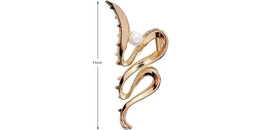 Wicked Gold Hair Claw Clip