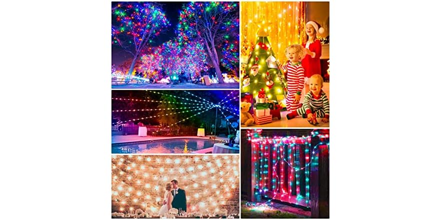 Mlambert Outdoor 99 ft LED Rope Lights