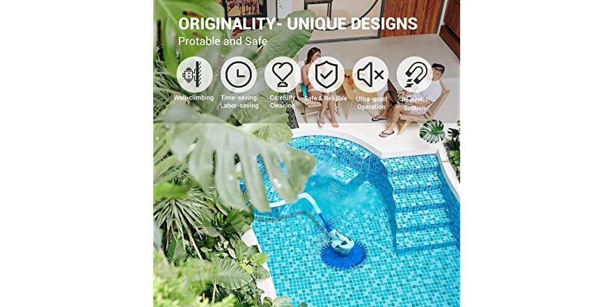 PAXCESS Pool Cleaner Blue/White