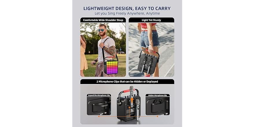 Karaoke Machine for Adults & Kids (Open Box)