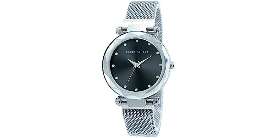 Laura Ashley Facet Bezel Magnet Watch