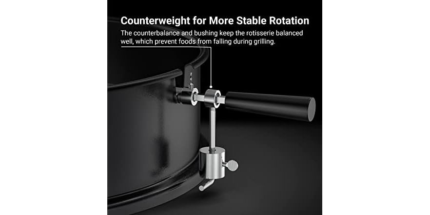 Rotisserie Ring Kit for Weber 22-1/2