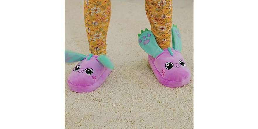 Flipeez Slippers, Dragon, Medium