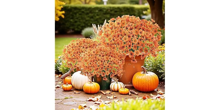 16 Bundles Artificial Fall Flower