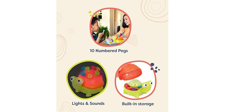 B. toys – Teaching Turtle Toy w/ Lights