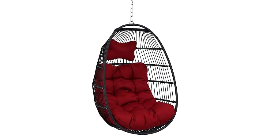 Sunnydaze Julia Hanging Egg Chair