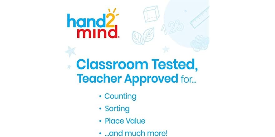 hand2mind Take Home Math Manipulatives Kit for Kids Grade 3-5