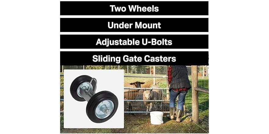 6 inch Gate Helper Wheels