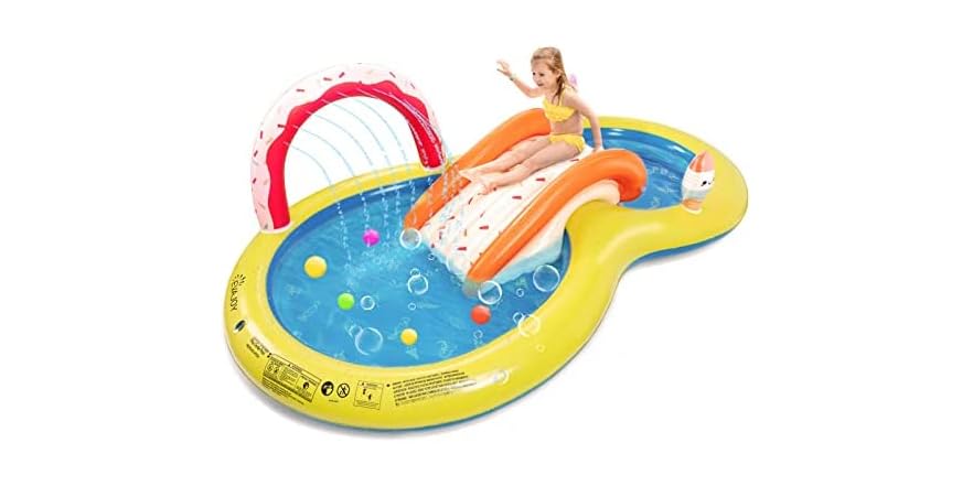 Evajoy Inflatable Kiddie Pool, 101” x 57