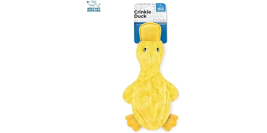 Best Pet Supplies Crinkle Duck Toy