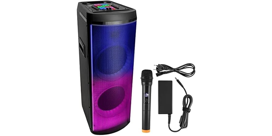 Pyle Dual 12” Bluetooth Portable PA 600W Party Speaker