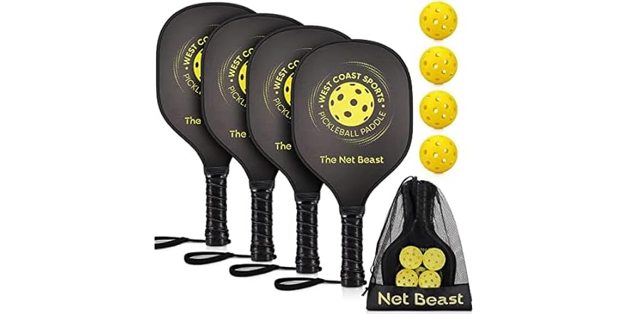 Net Beast Pickleball Paddles - Set of 4