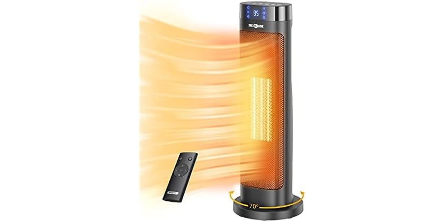 PARIS RHONE Space Heater, 22” 1500W Ceramic Heater