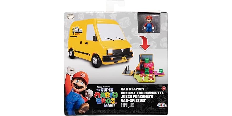 The Super Mario Bros. Movie Van Playset
