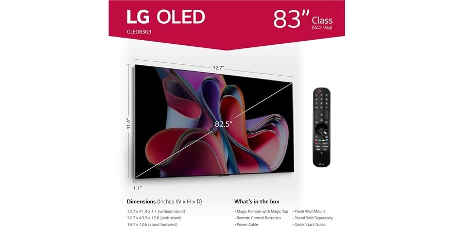 LG G3 Series OLED evo 4K Smart TV (2023) (Refurbished)