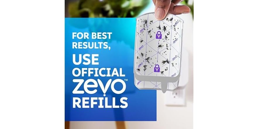 Zevo 2 Flying Insect Traps & 2 Refill Cartridges