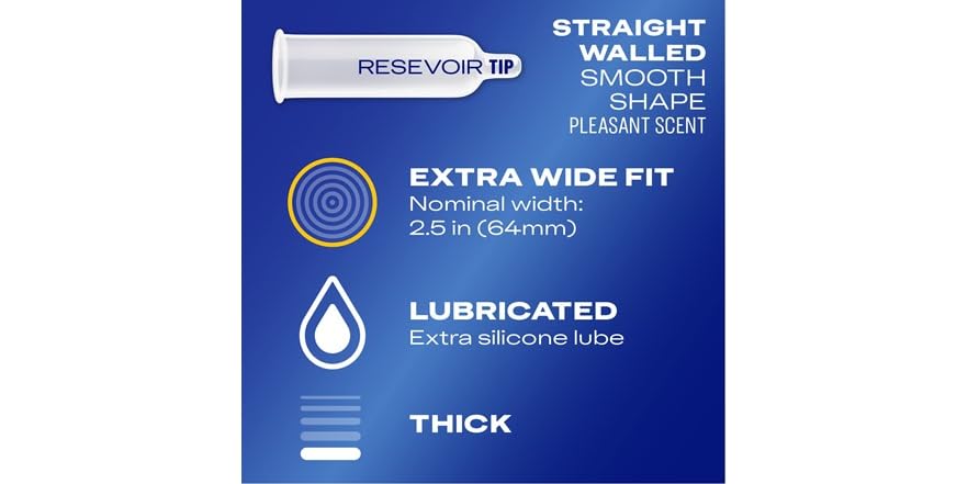 Durex Condoms XXL Longer & Wider 96 CT