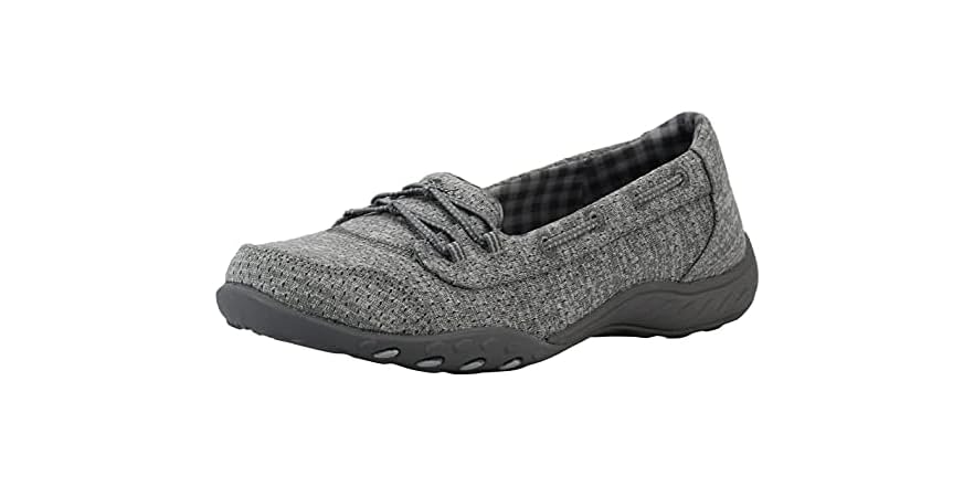 Skechers Women's Breathe Easy-Good Influence Sneaker, Grey, 5 M US