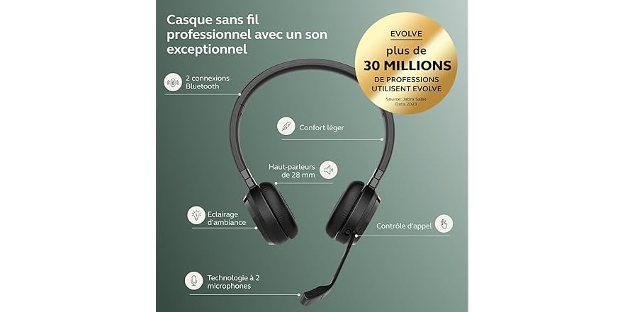 Jabra Evolve 65 TE Wireless Headset