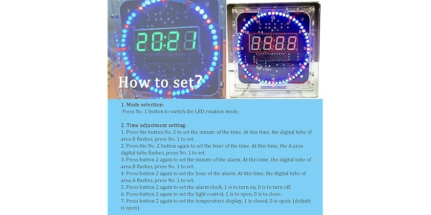 DIY Electronic Clock Soldering Kit
