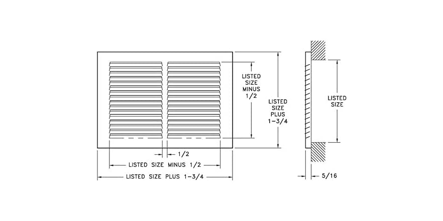 Flat Wall Return Air Grille