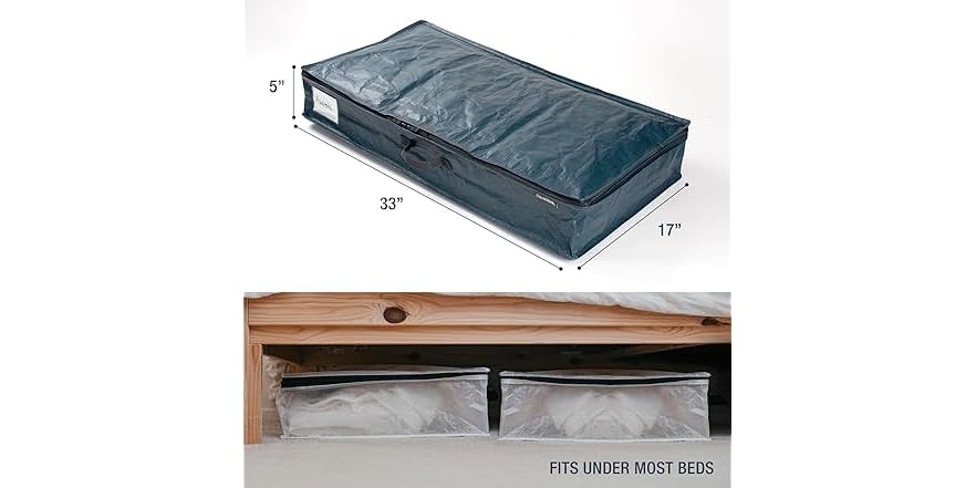 CleverMade 2PK Storage Slide Bags - 46L