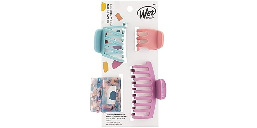 Wet Brush Fashion Claw Clips